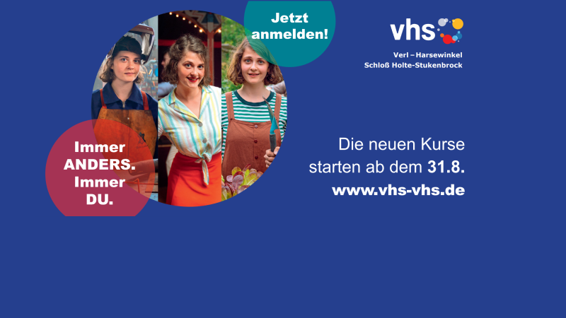 Das neue vhs-Semester startet am 31. August - Mein Spöggsken Markt