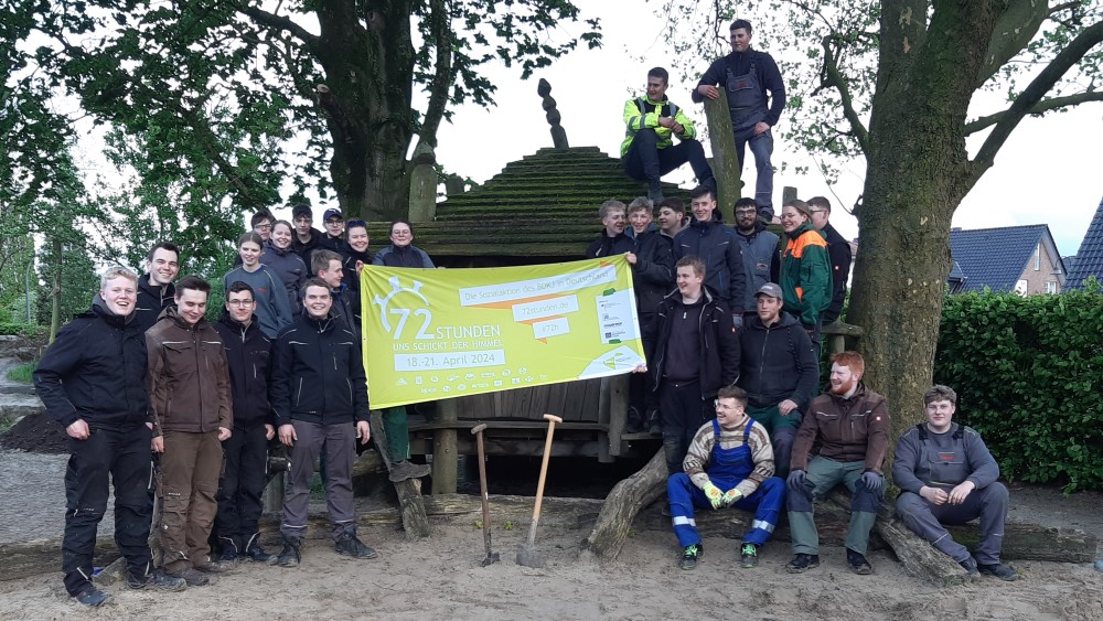 72-Stunden-Aktion „Uns schickt der Himmel!“ - KLJB Harsewinkel verschönert das Außengelände der ...